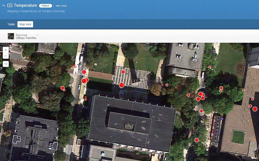 Mapping temperatures on Temple’s campus – Hamil Pearsall, Ph.D.