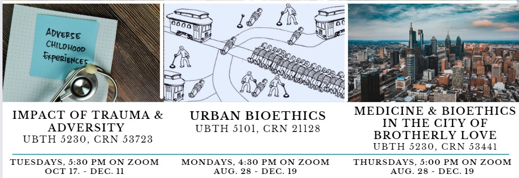 Courses - Urban Bioethics Graduate Programs