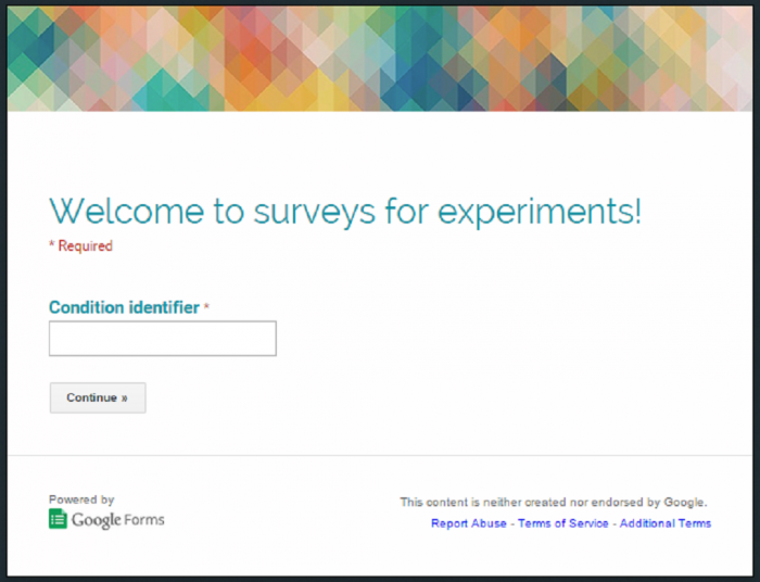 Using Google Forms to make surveys for your experiment: A detailed ...