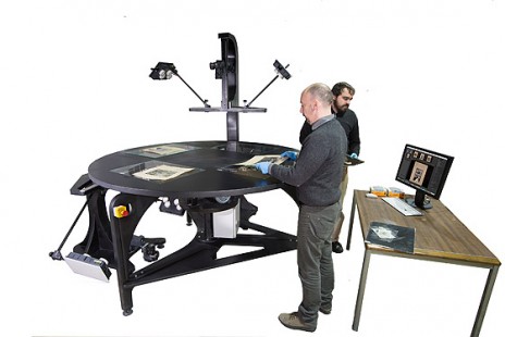 Rotary Copy Table – Loretta C. Duckworth Scholars Studio