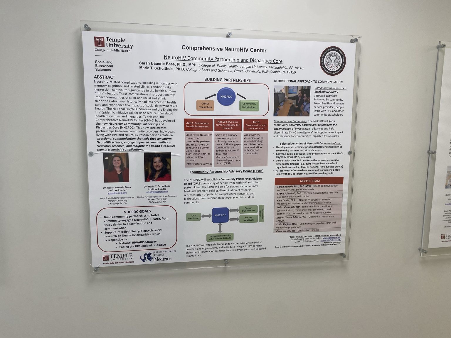 Community Core poster – Temple University Risk Communication Laboratory